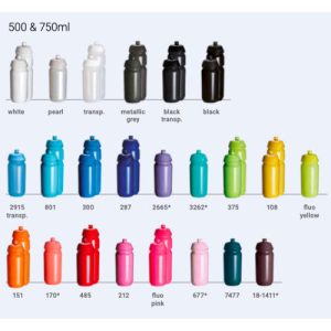 Drikkedunk med logo 500 ml. | 25 farver - mix selv | EU produceret